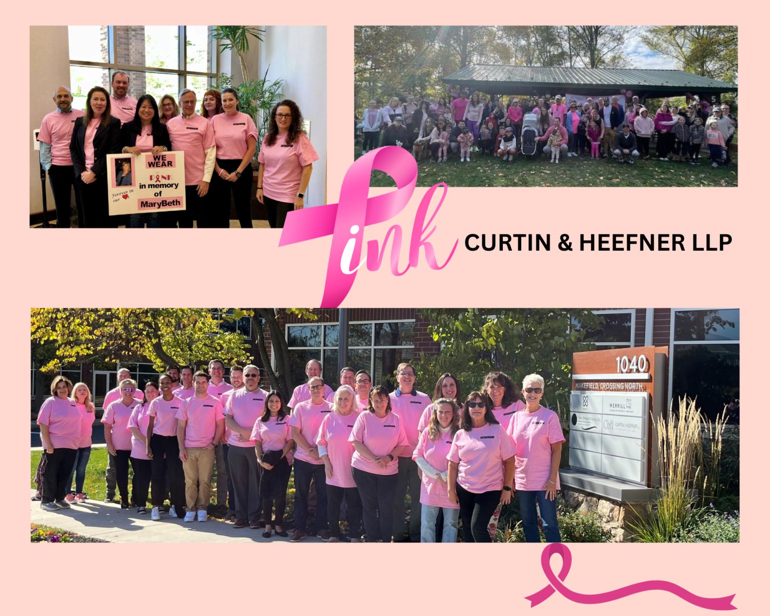 Curtin & Heefner LLP Goes Pink - Bucks County Bar Association