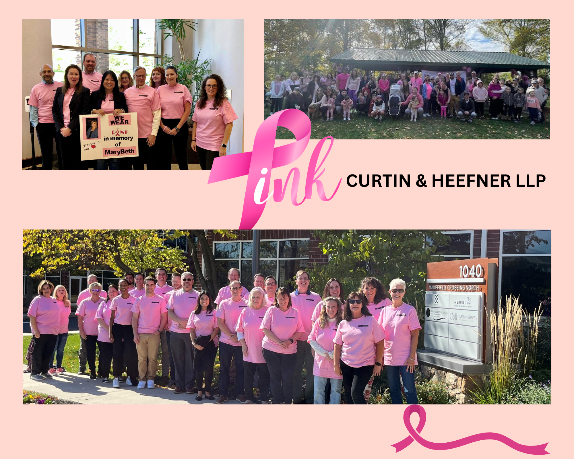 Curtin & Heefner LLP Goes Pink - Bucks County Bar