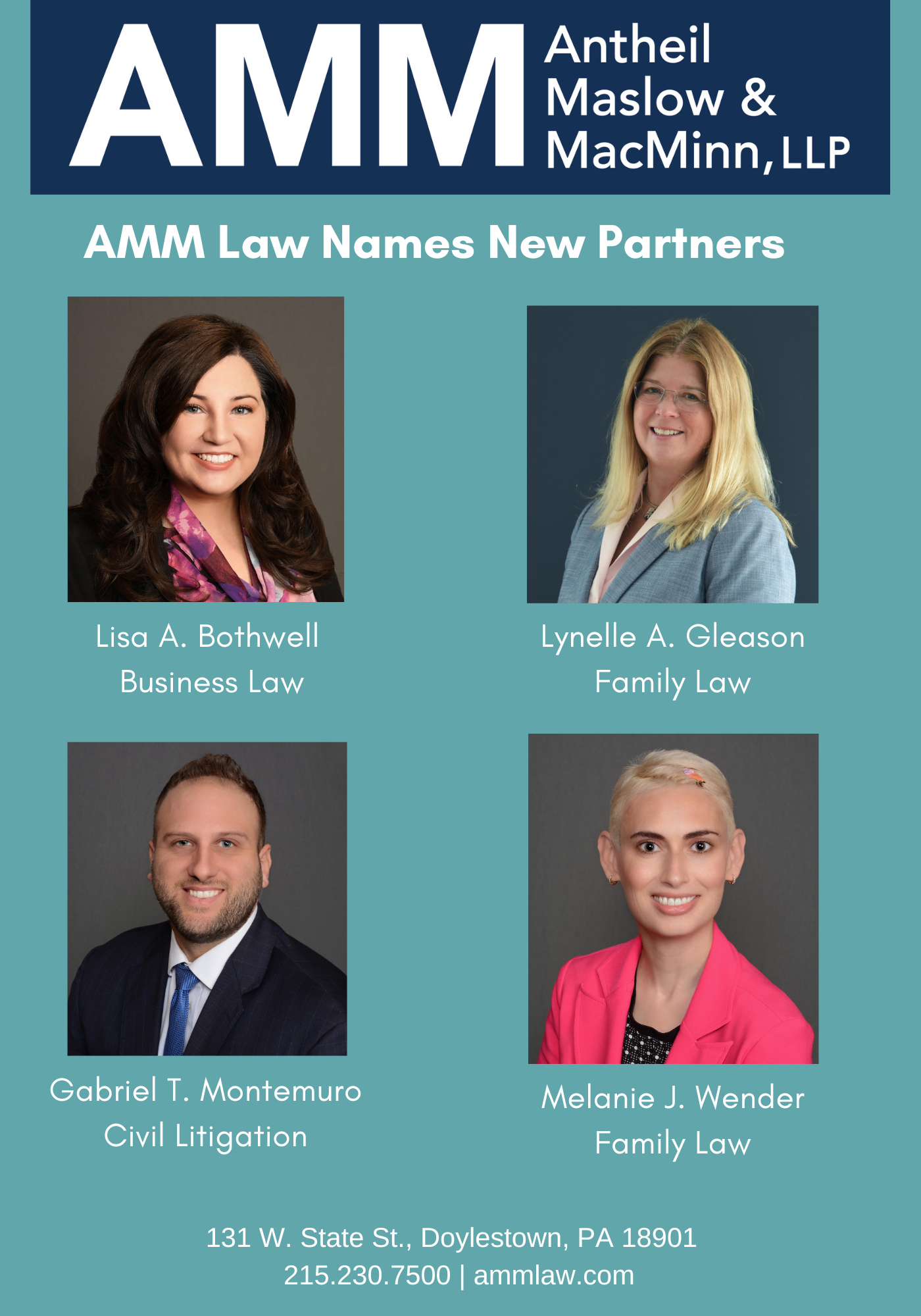 Antheil Maslow & MacMinn, LLP Names Four New Partners to the Firm ...
